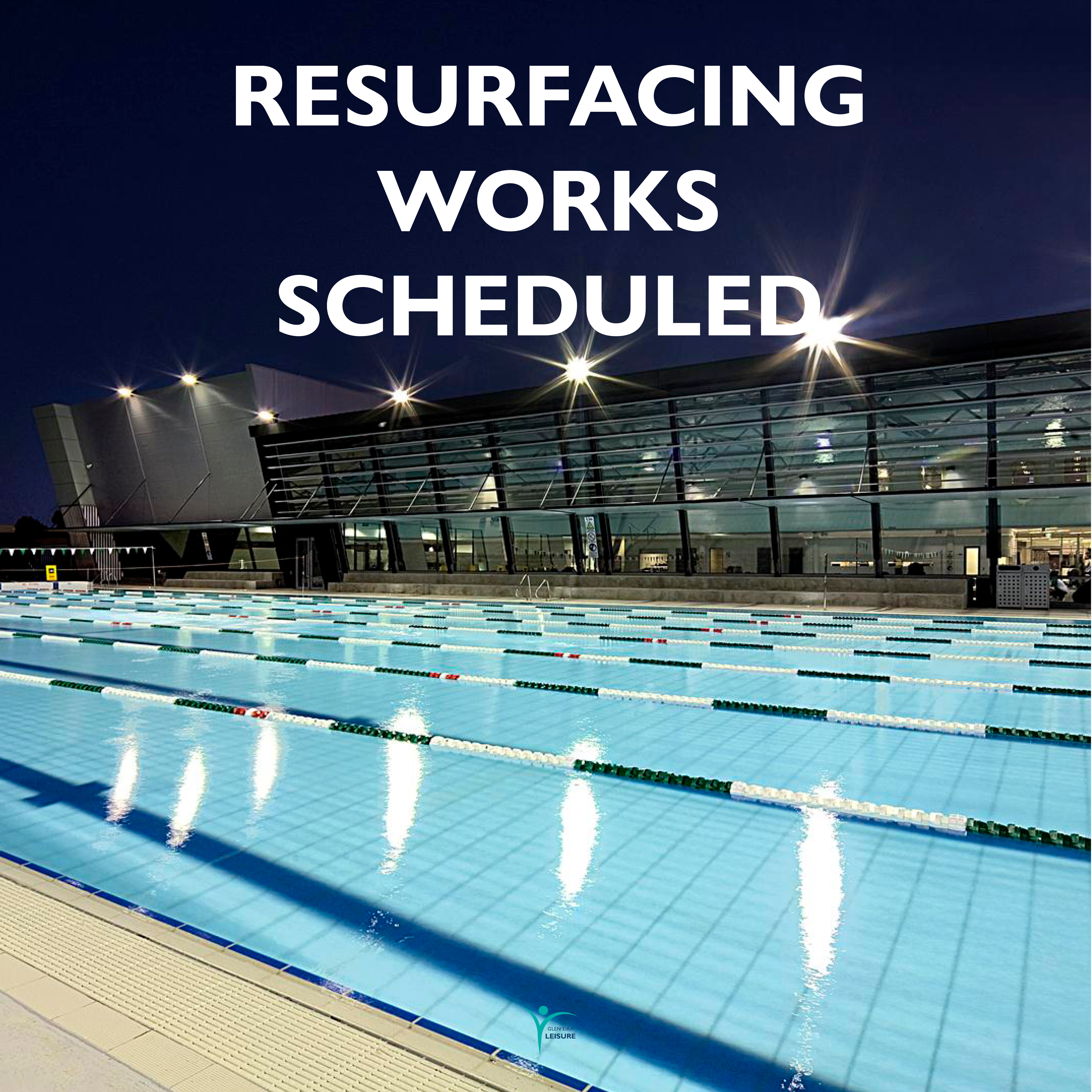 50m Pool resurfacing works | Glen Eira Leisure