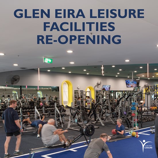 Facilities re-opening | Glen Eira Leisure